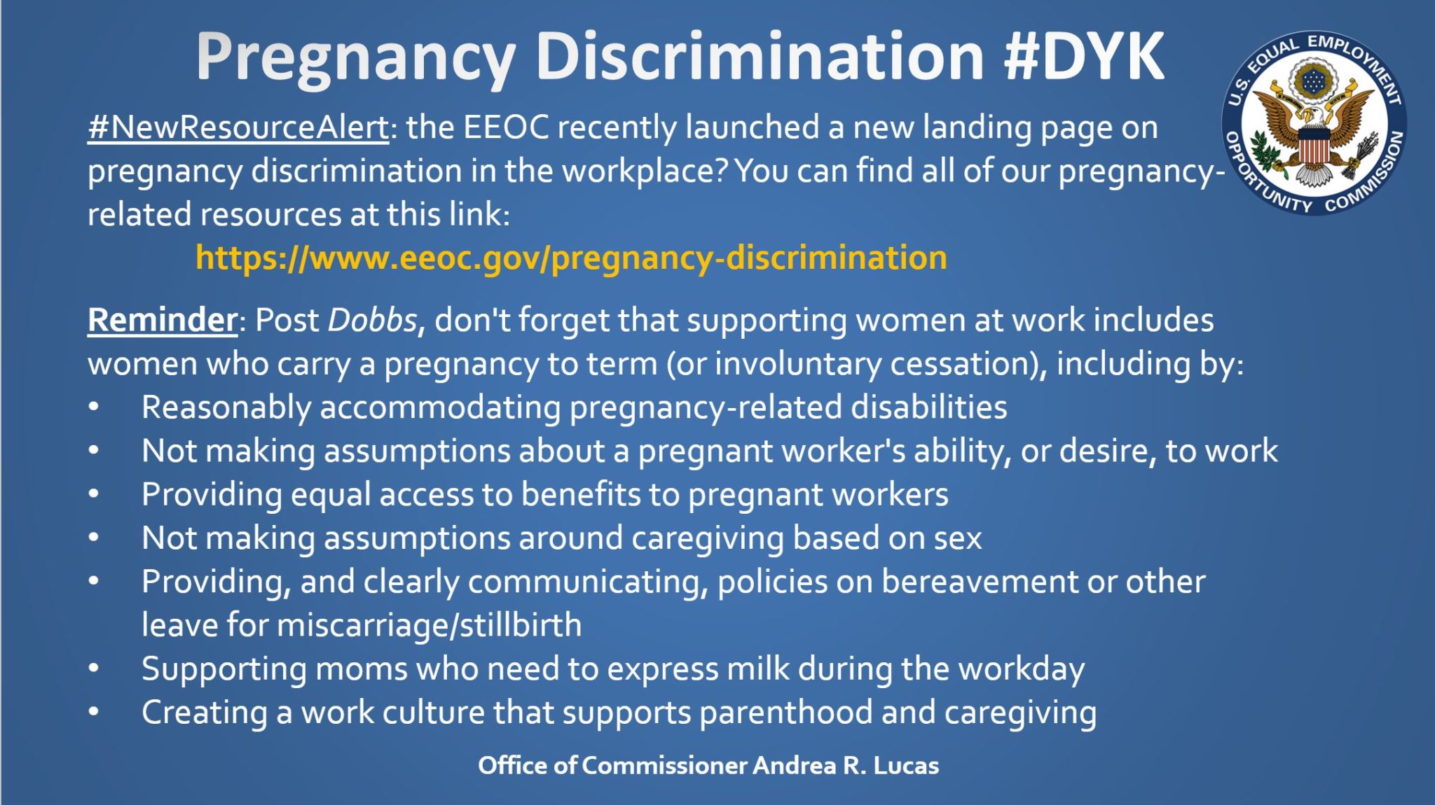 If you're new to HR, check out this new EEOC pregnancy and pregnancy ...